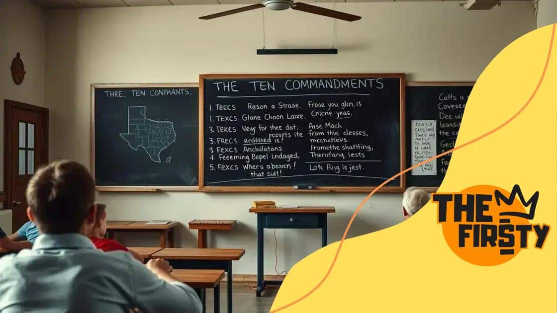 Ten Commandments in Texas Classrooms Explained